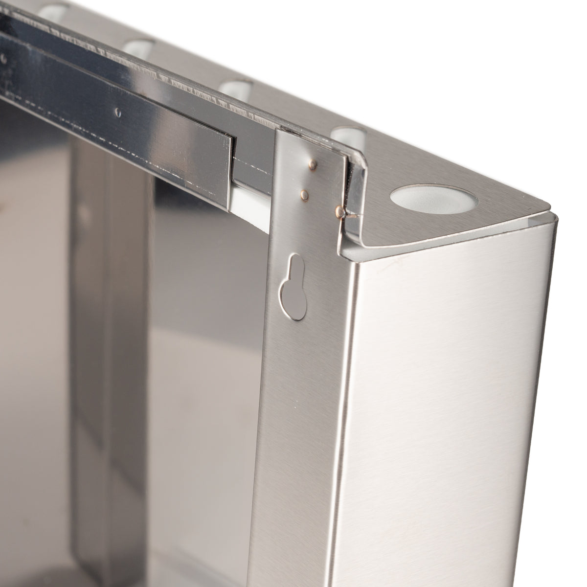 Browne Knife Storage Rack, 12" x 12" x 2.5", Stainless Steel ...