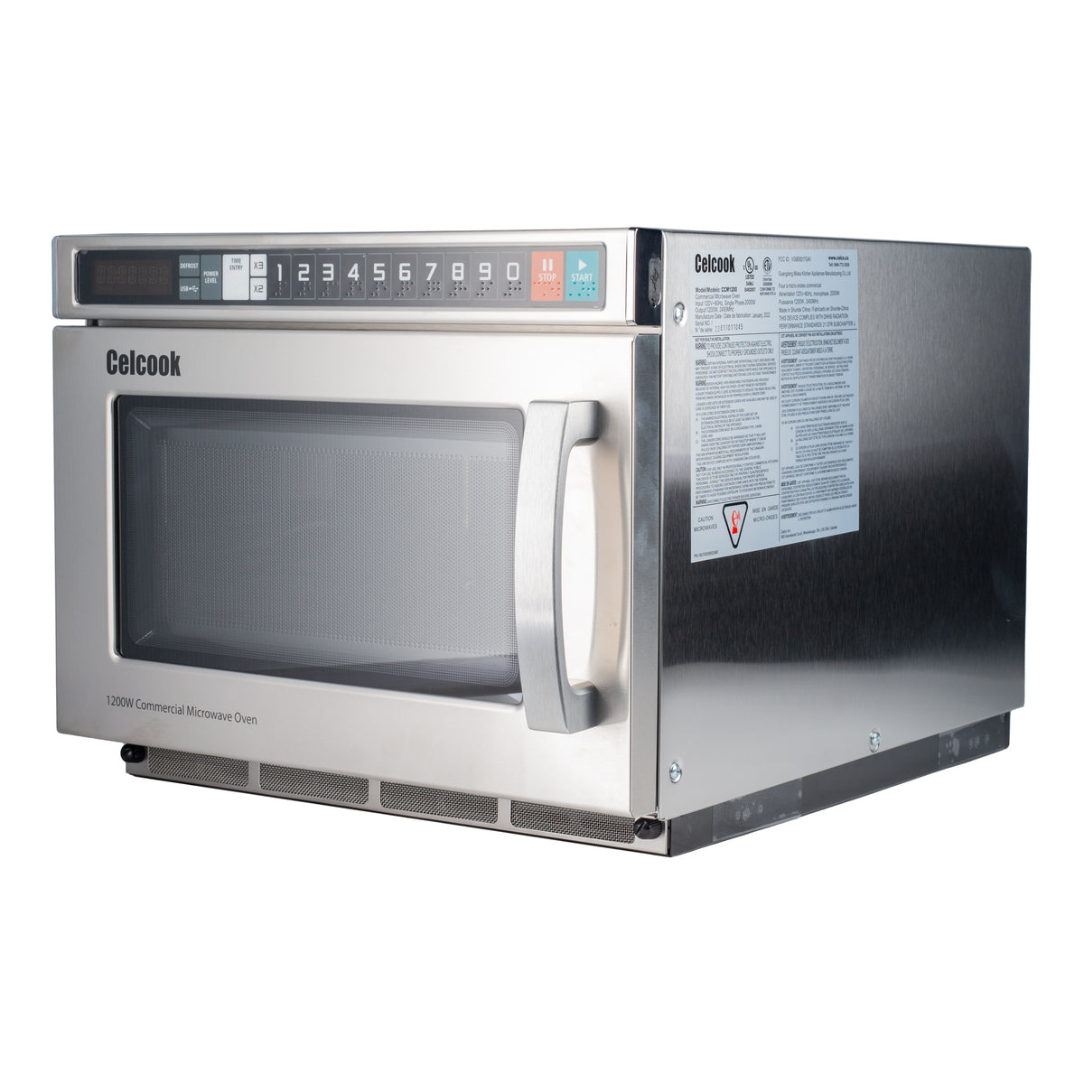 Celcook CCM1200 Commercial Compact Microwave Oven, 1200 Watt ...