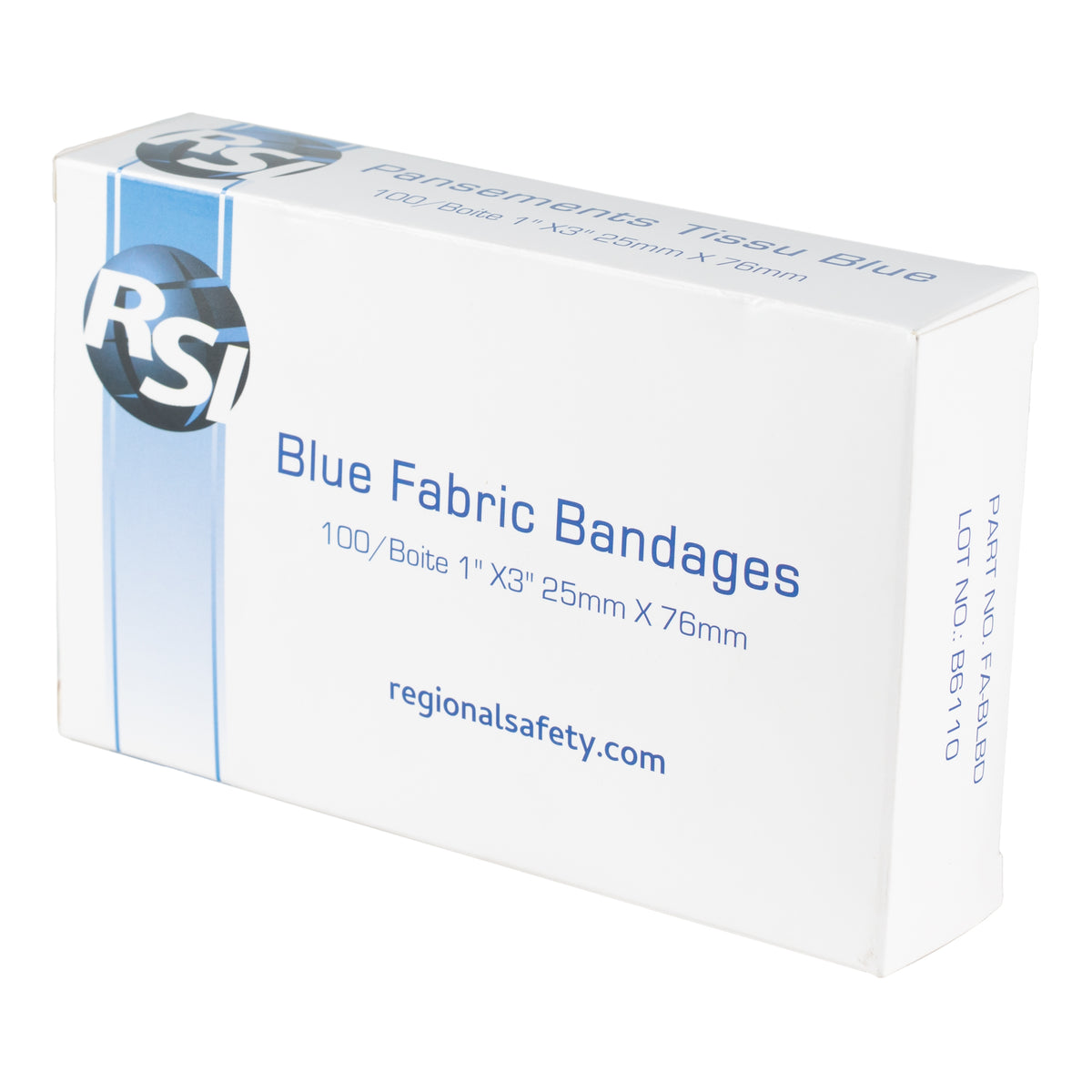 Regional Safety Bandages, 1" x 3", Blue (100-pack) – ChefEquipment.com