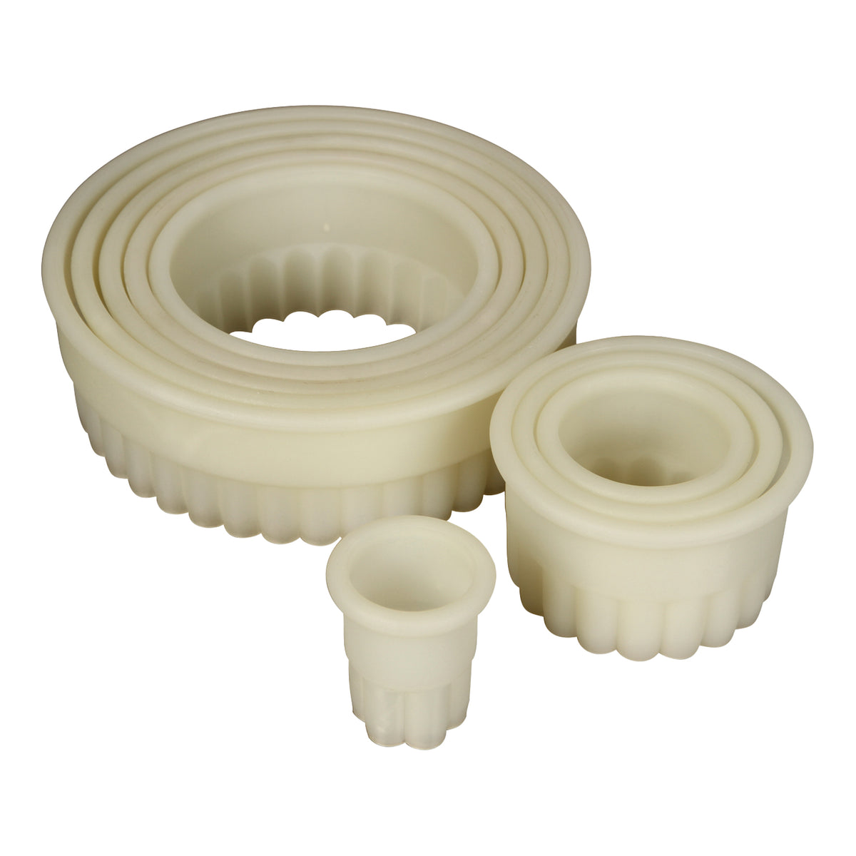 Mercer Round Fluted Cutters, 9 Piece Set, Nylon – ChefEquipment.com