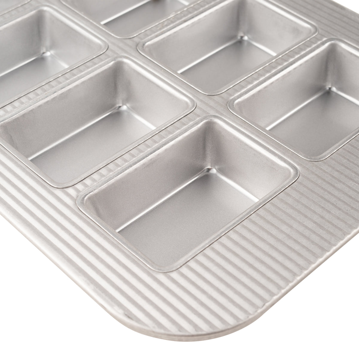 Chicago Metallic Mini Loaf Pan, 8 Loaves, Glazed Aluminized Steel ...