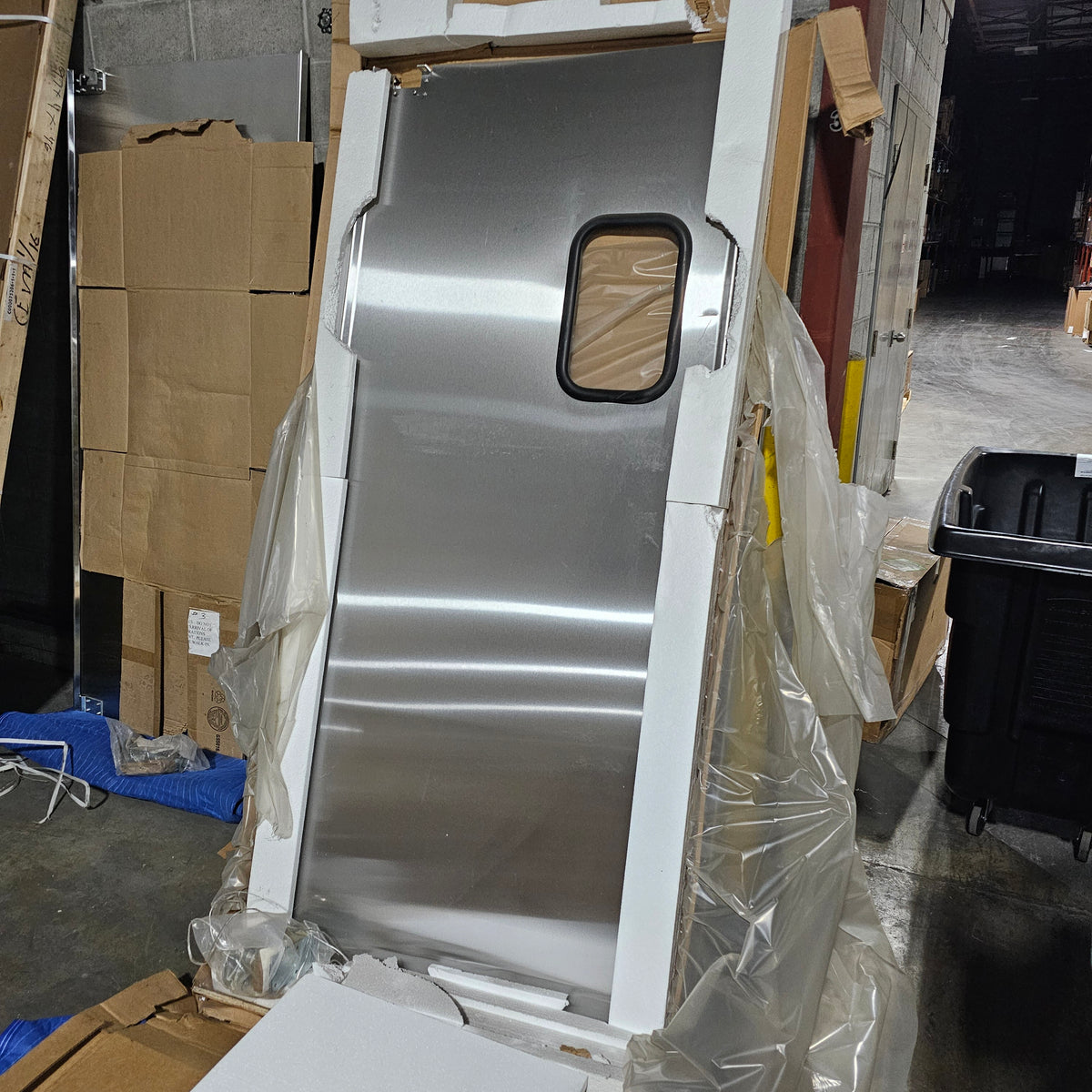 Eliason DSP3 Traffic Swing Door, Left Hinge, 36" x 82", Stainless Stee ...