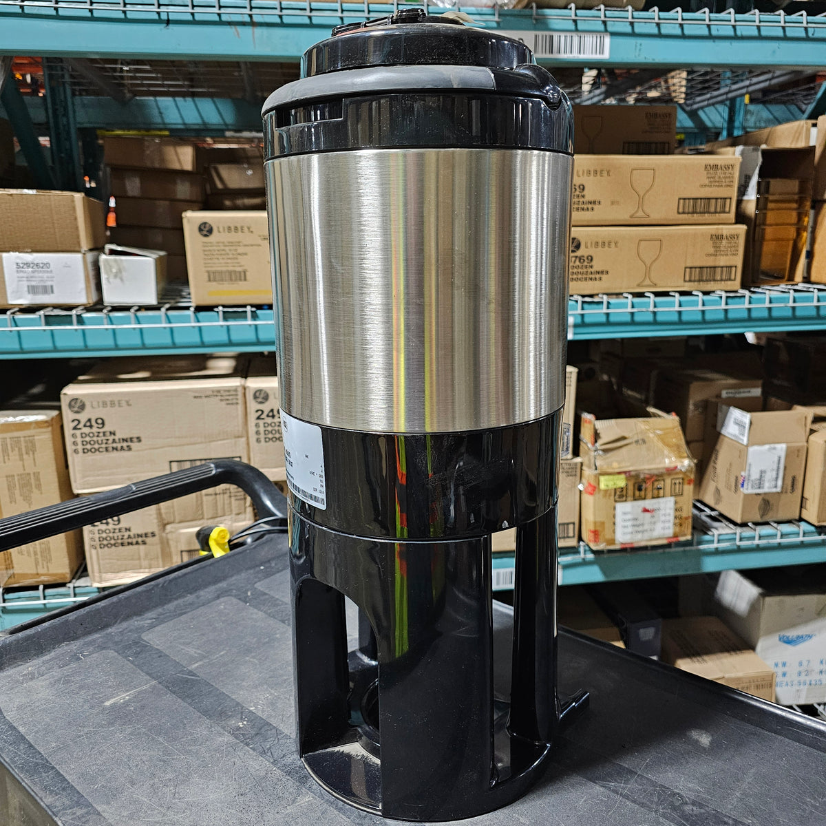 BUNN ThermoFresh Digital Gauge Server with Stand, 1.5 Gal, Stainless S ...