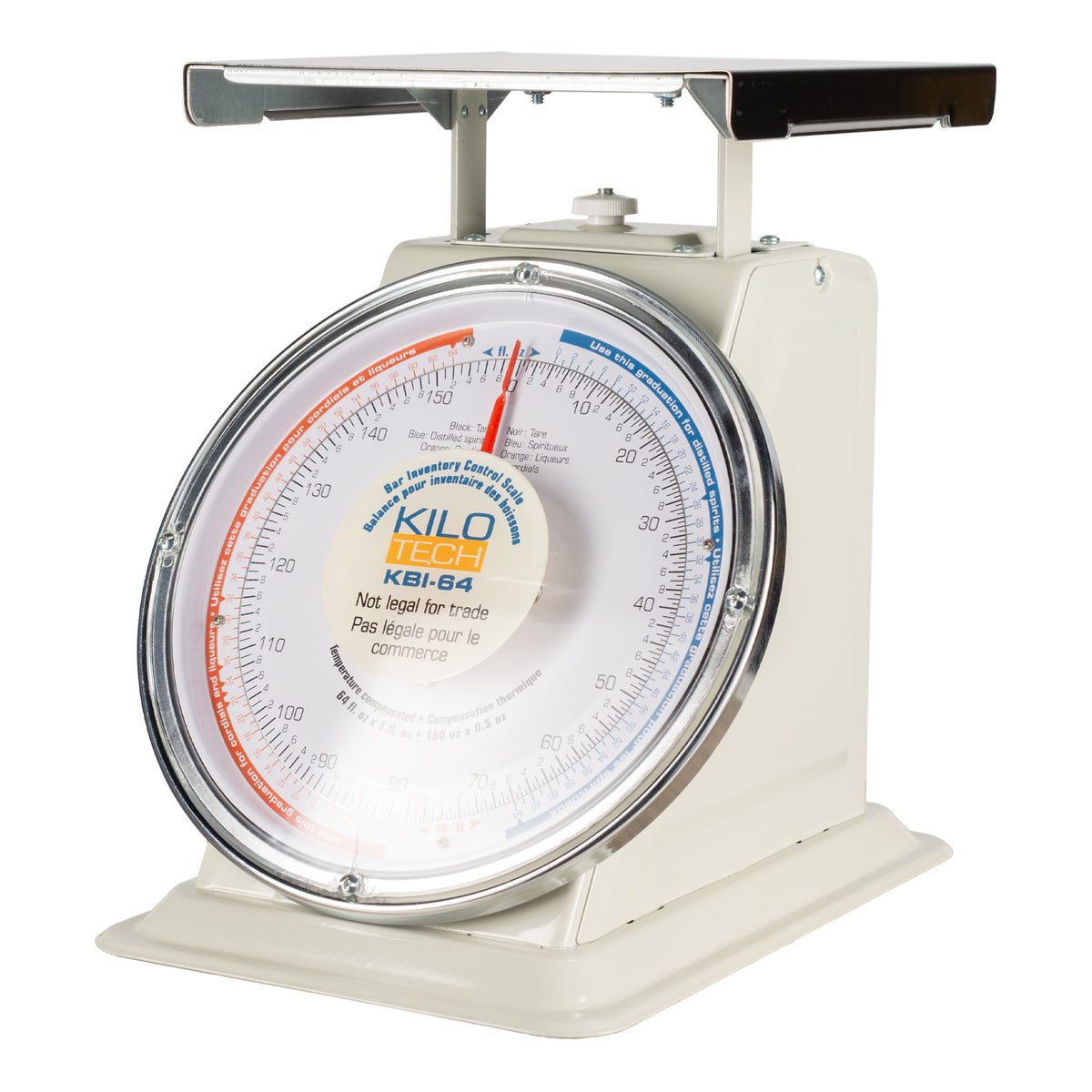 Kilotech KBI 64 Mechanical Dial Bar Inventory Scale, 64 fl oz / 10 lb ...