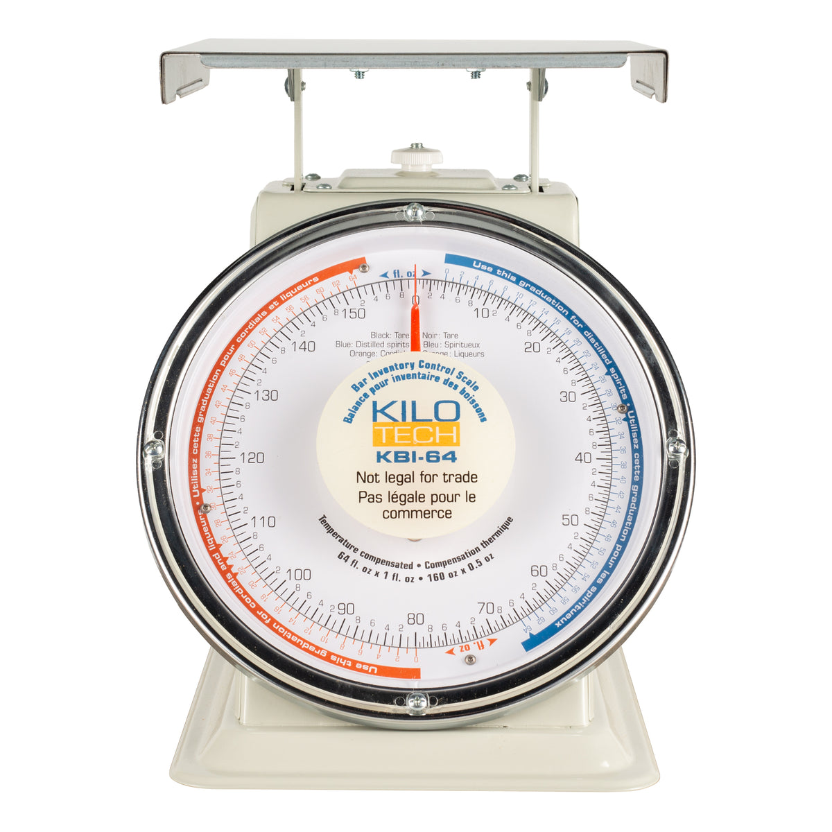Kilotech KBI 64 Mechanical Dial Bar Inventory Scale, 64 fl oz / 10 lb ...