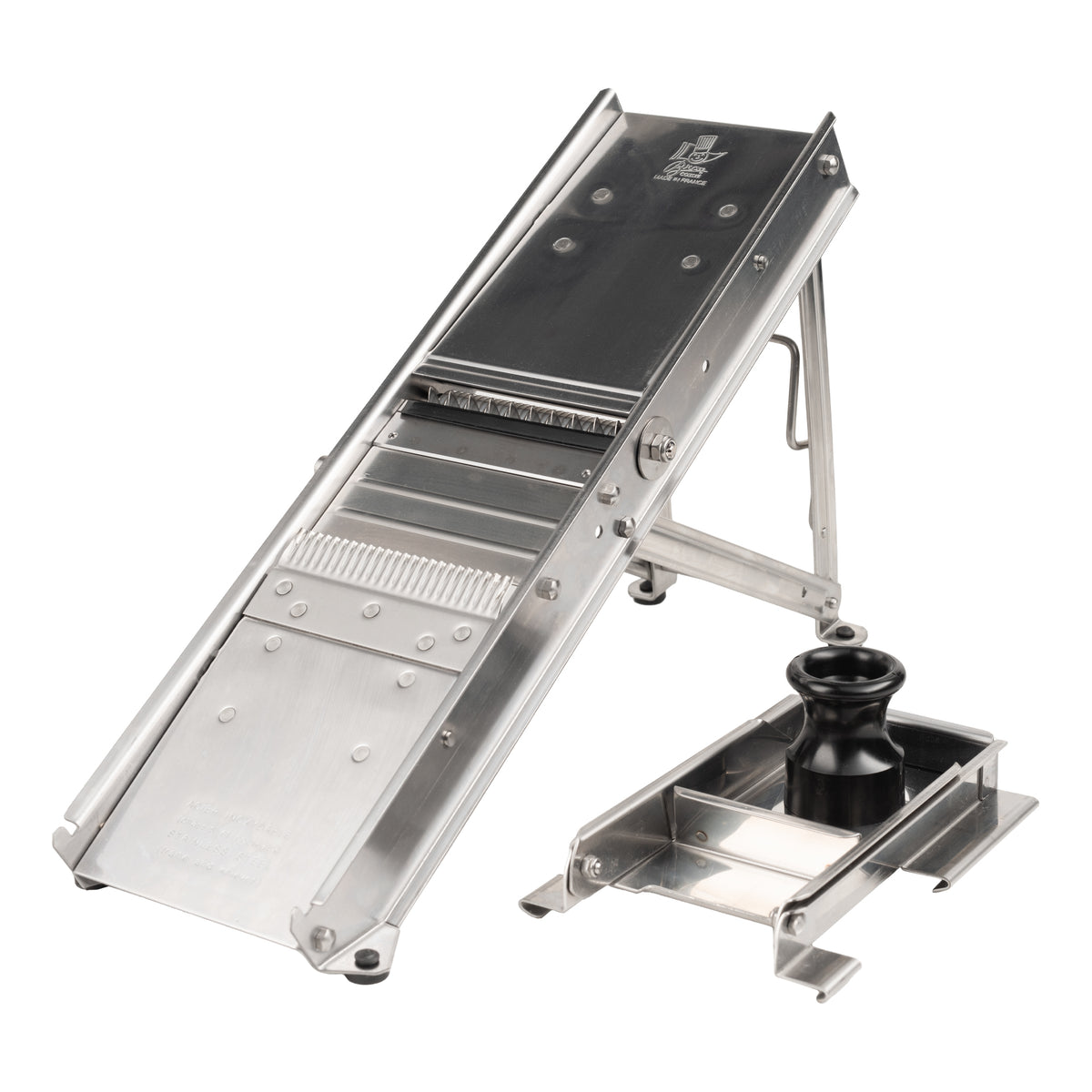 Bron Coucke Professional Mandoline, 2 Blades, Stainless Steel Guard ...