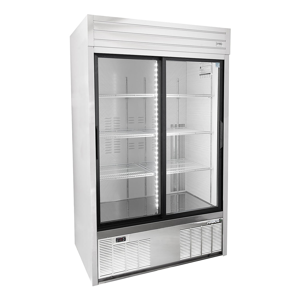 Habco SE42HCSXG Dependable Series Refrigerator, Double Glass Sliding D ...