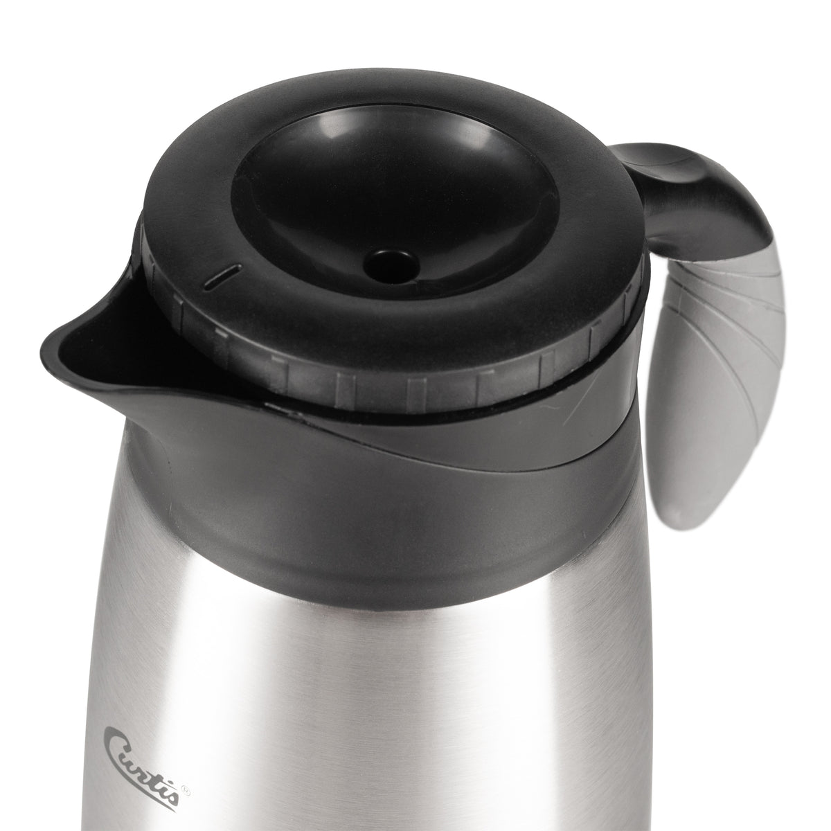 Curtis ThermoPro Vacuum Insulated Server, 1.9 L, Stainless Steel/Black ...