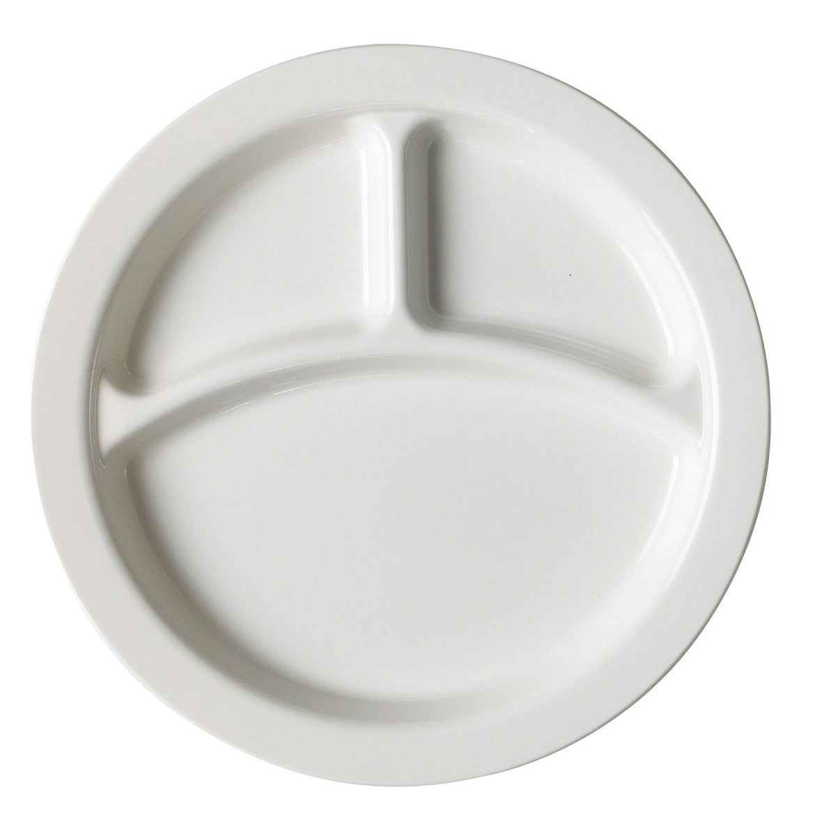 Cambro | Camwear 3 Section Plate, Narrow Rim 9", Beige (48-pack ...