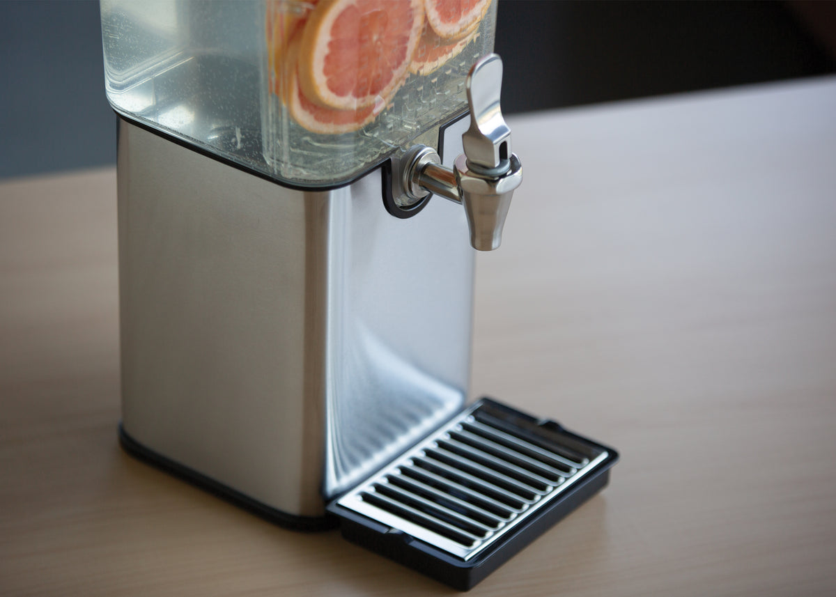 Service Ideas Square Infusion Cold Beverage Dispenser, 1.5 Gal, Plasti ...