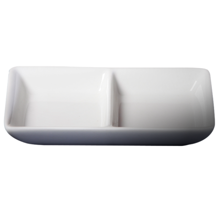 Cameo | Square 6"x3" Divided Rectangle Dish (48-pack) – ChefEquipment.com