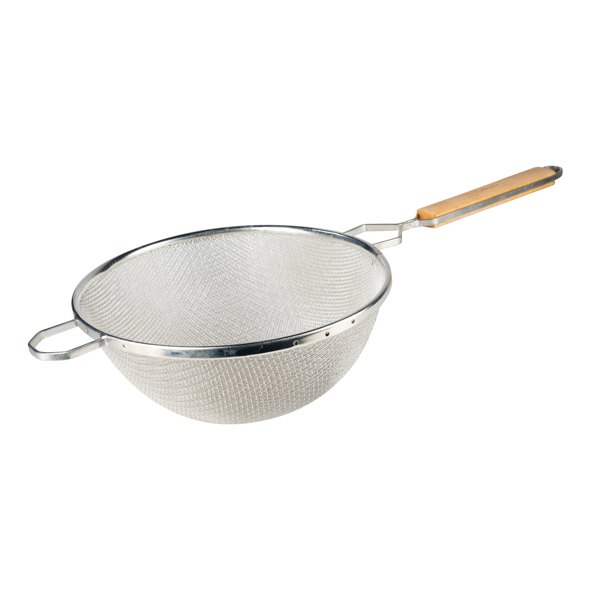 Browne Double Mesh Medium Strainer, Wood Handle – ChefEquipment.com