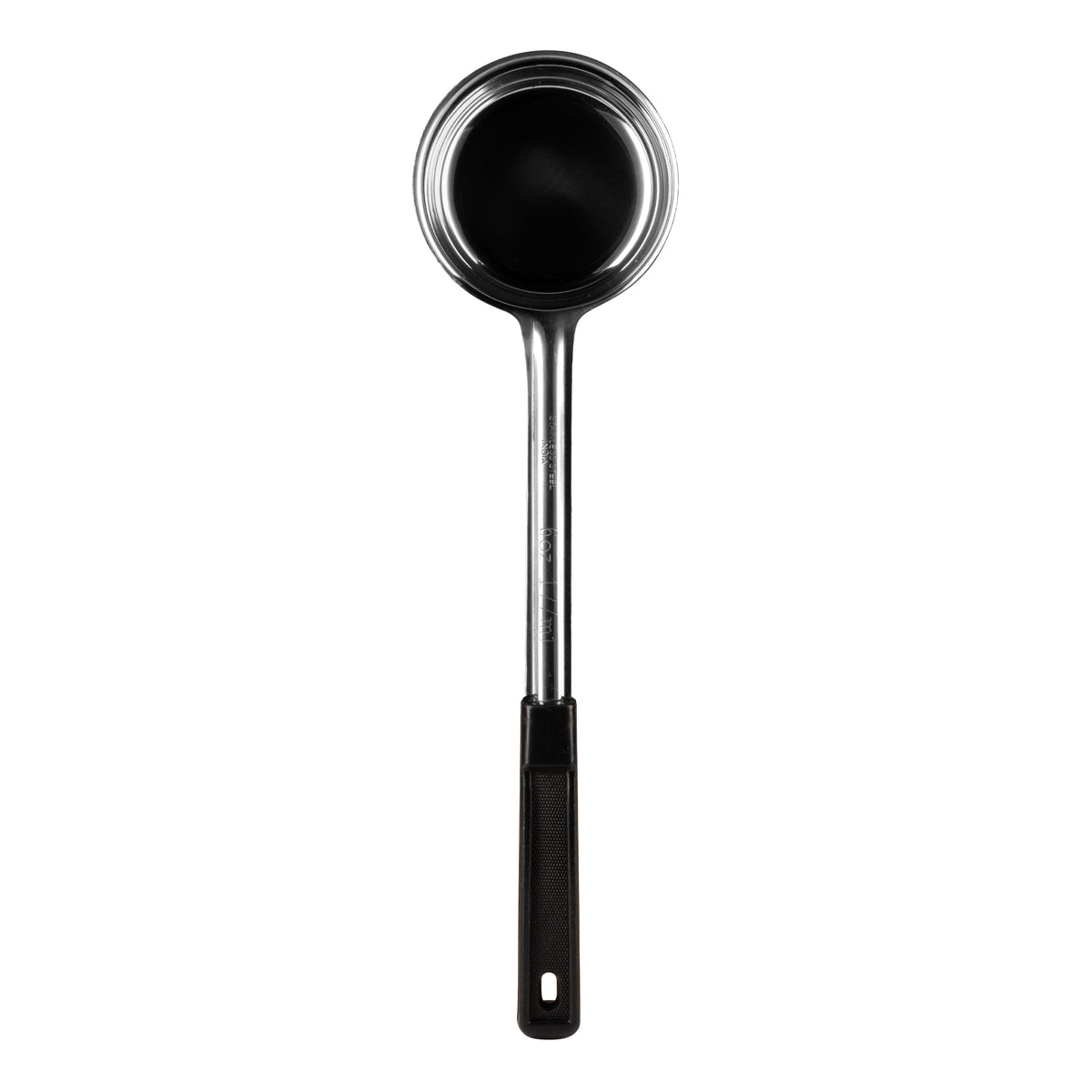 Browne Solid Spoodle/Portioner, Black Handle, 6 oz – ChefEquipment.com