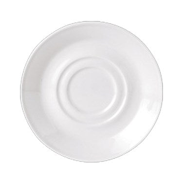 Steelite | Simplicity Double Well Saucer, 5.75", Black Line Rim (36 ...