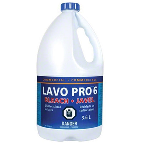 MDS Lavo Pro 6 Chlorine Bleach, 6% Solution, 3.6 L (6-pack ...