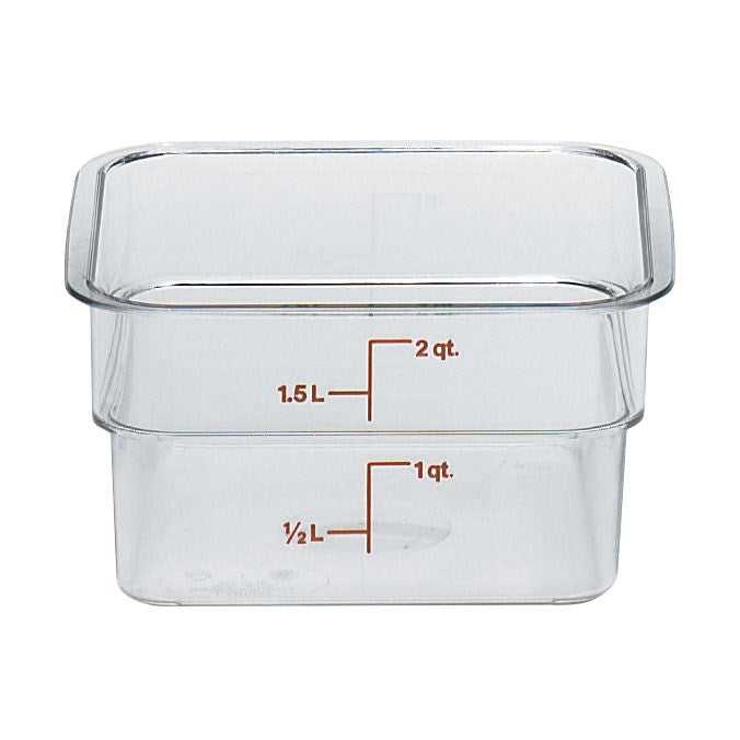 Cambro CamSquare Food Storage Container, Clear – ChefEquipment.com