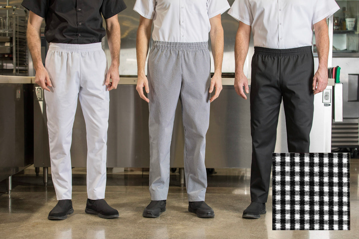 Premium Uniforms Baggy Chef Pants, Woven Check – ChefEquipment.com