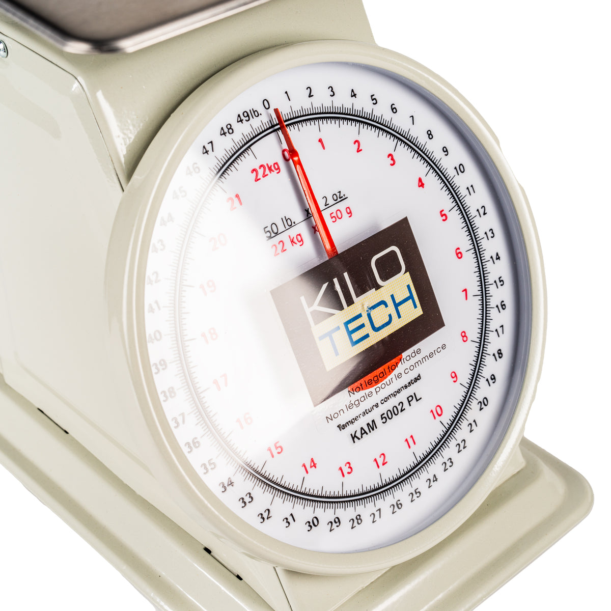 Kilotech KAM 5002PL Mechanical Dial Scale with Platform, 22 kg ...
