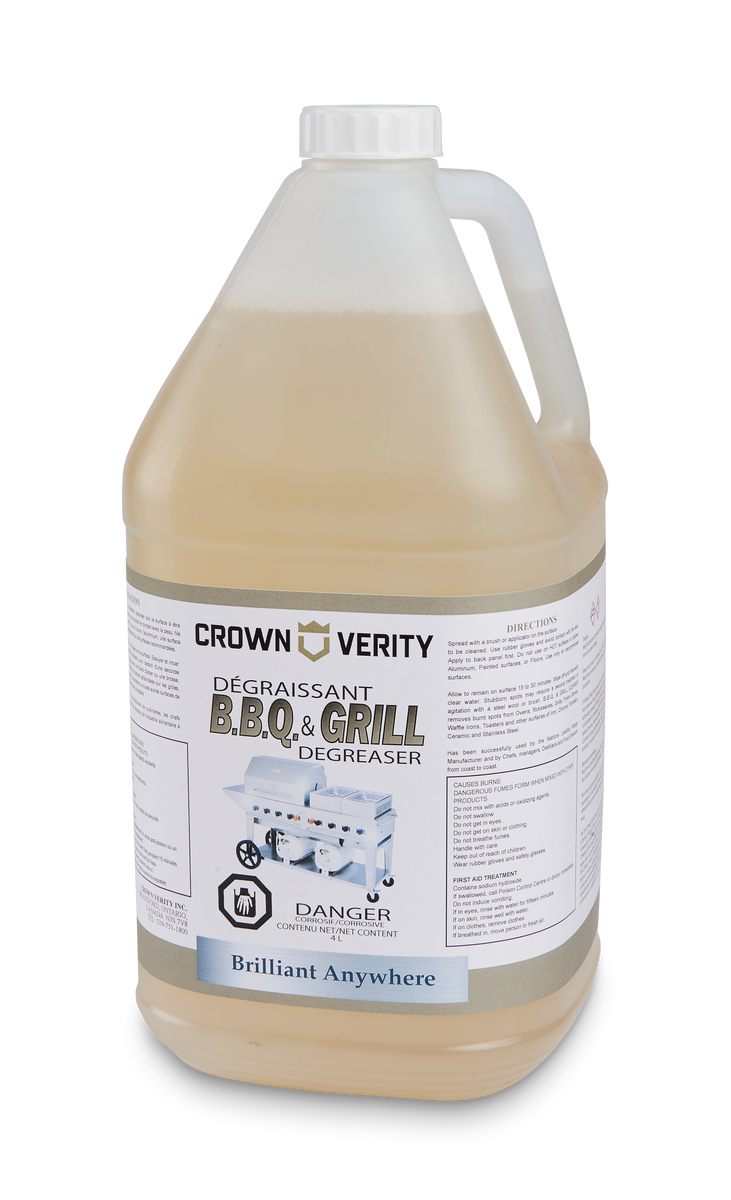 Crown Verity CV-BBQ-EZ-4G EZ-Clean BBQ and Grill Degreaser Cleaner, 4 ...
