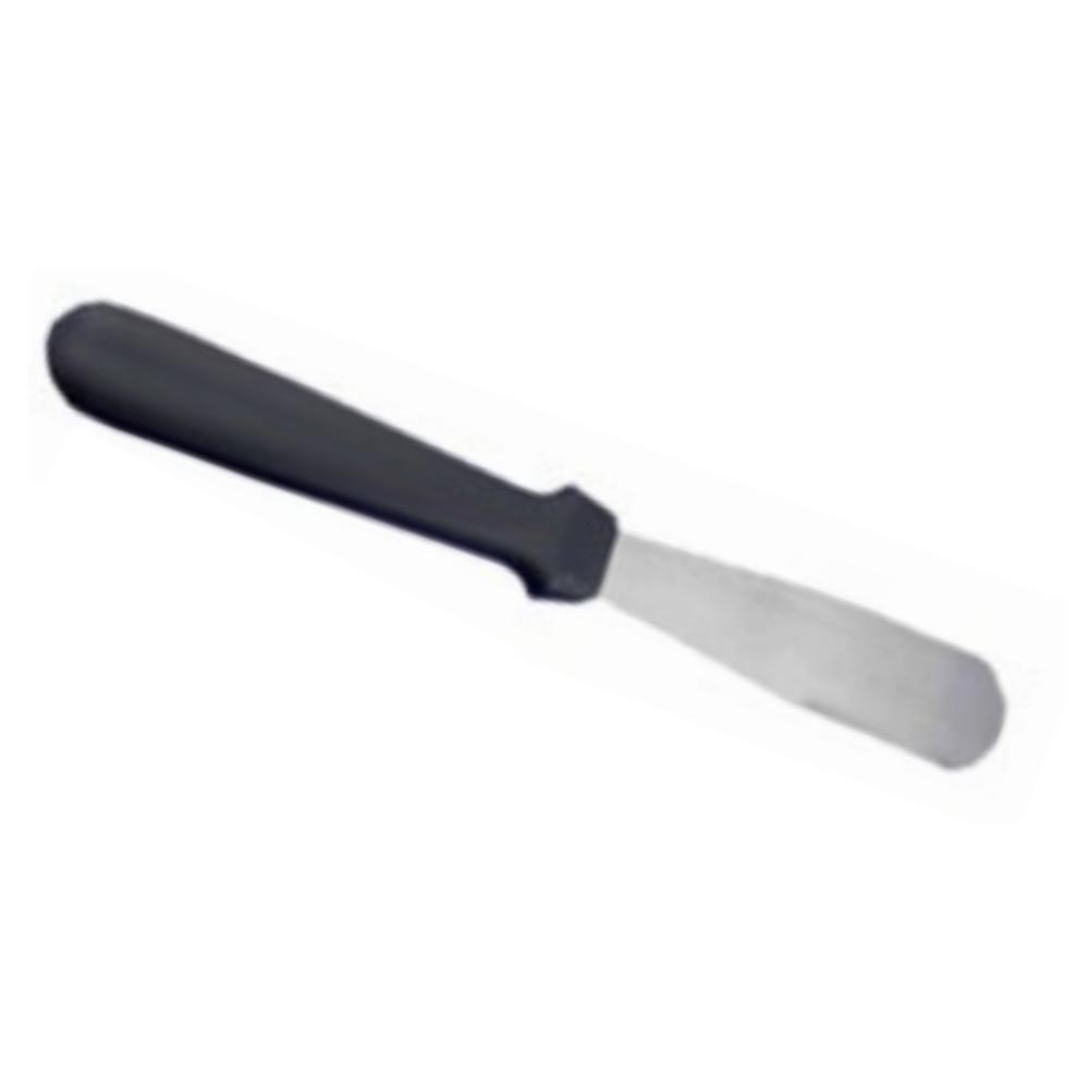 Rabco | Straight Edge Spatula, Stainless Steel/Black Plastic ...