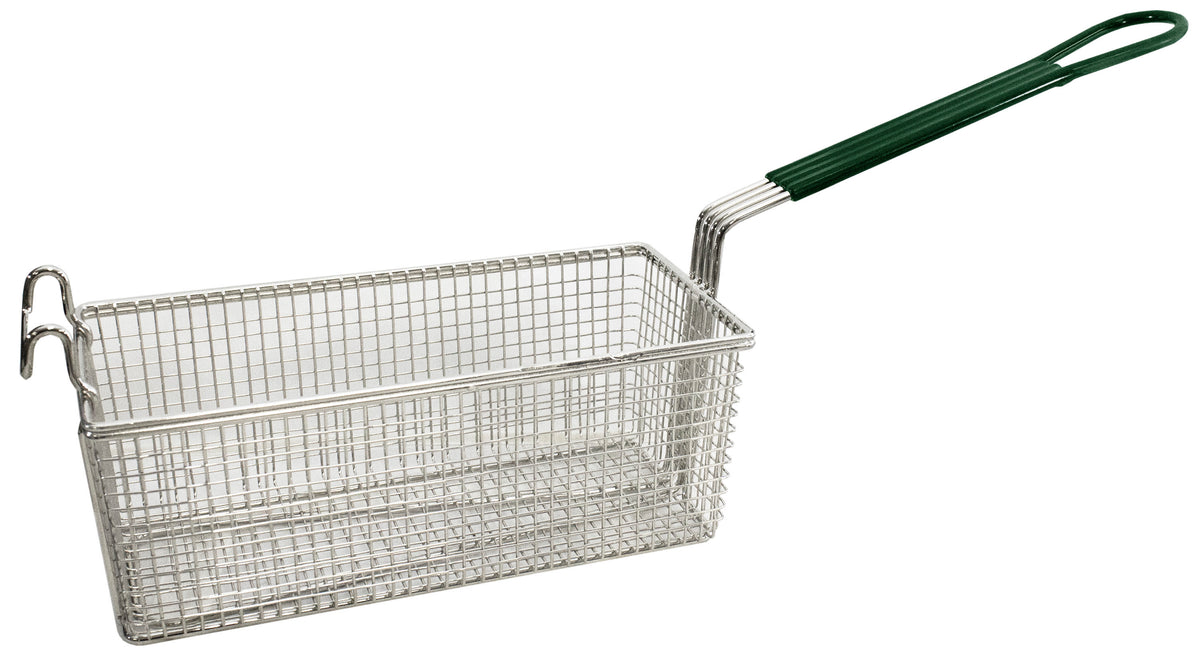 Rabco Fryer Basket, 13.25" x 6.5" x 5.75", Green Handle – ChefEquipment.com