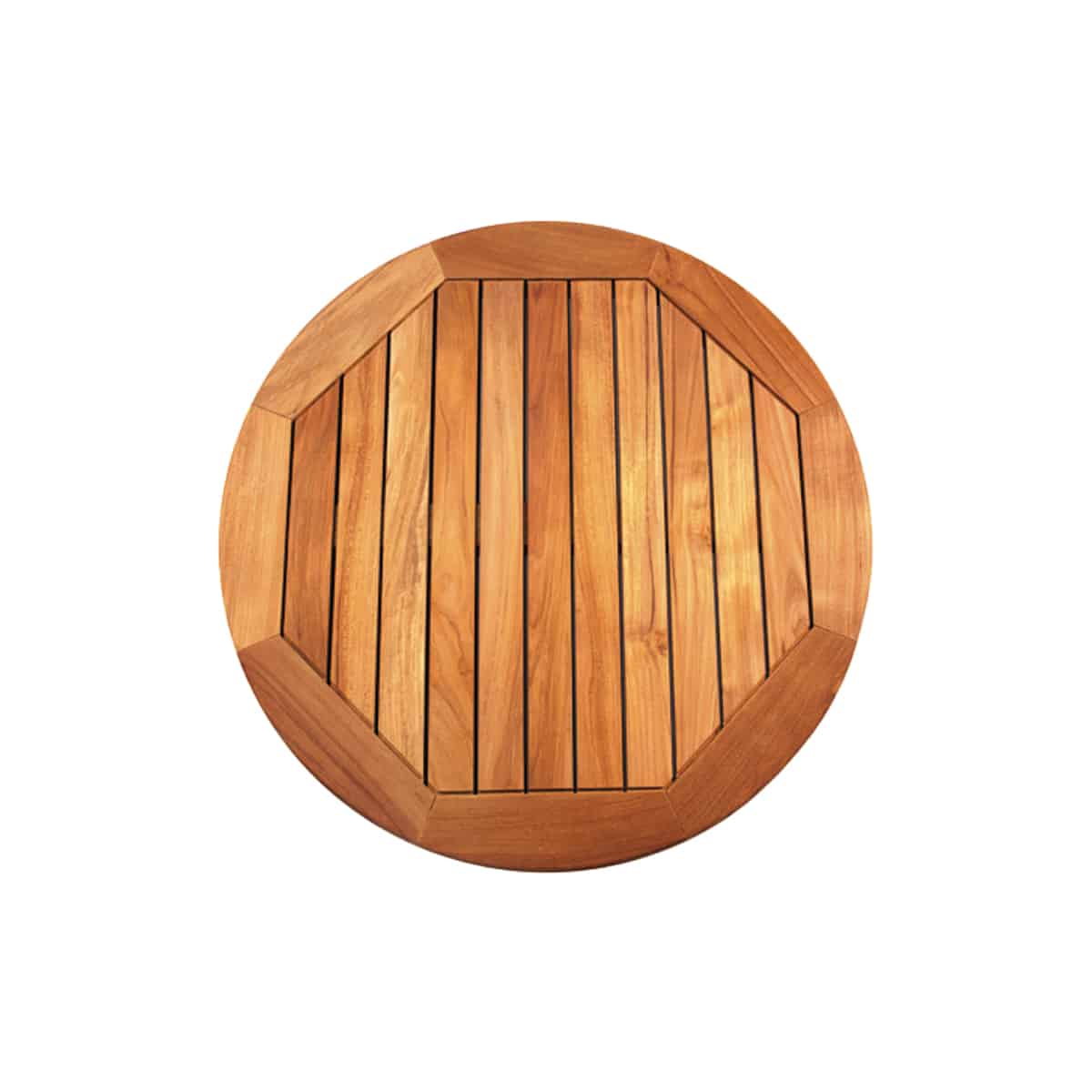 Muskoka Teak Round Table Top, 30", Natural Teak – ChefEquipment.com